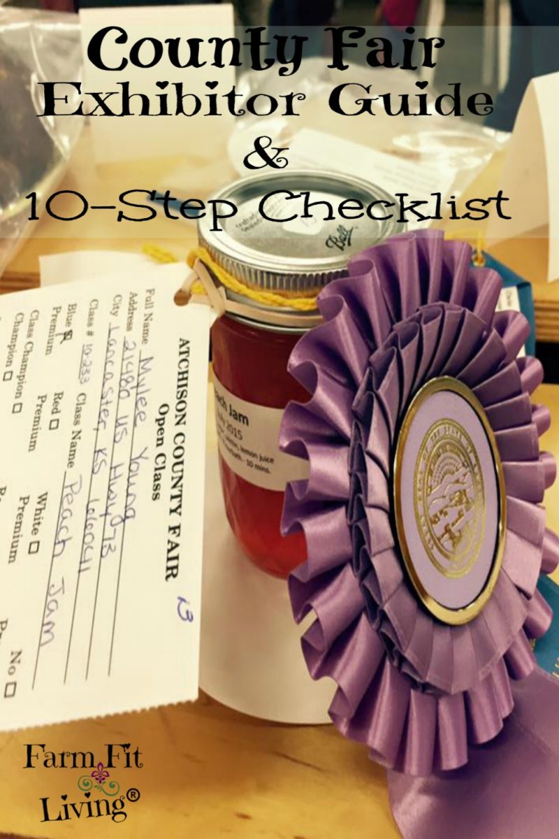 County Fair Exhibitor Guide and Printable Checklist
